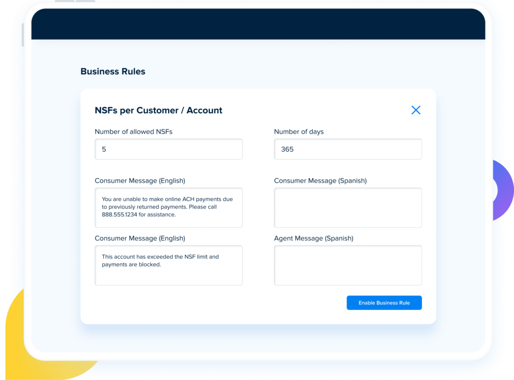 PayNearMe Business Rules: Automate Payments & Collections